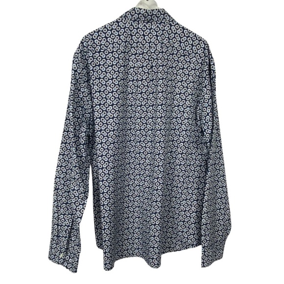 J. Crew | Shirts | J Crew Slim Fit Stretch Cotton Shirt Secret Wash Shirting Blue Floral ...